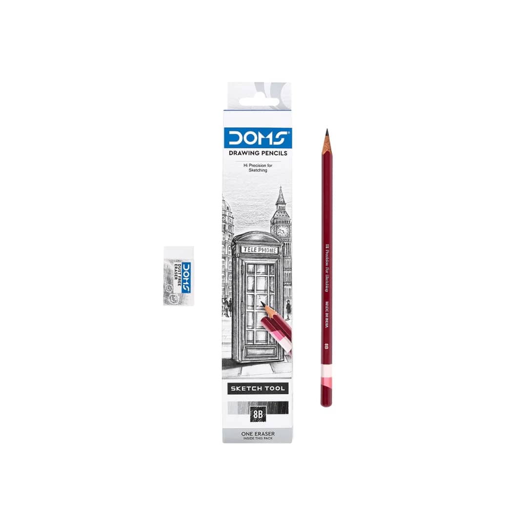 Doms Drawing Pencil 8b Deep Dark And Smooth